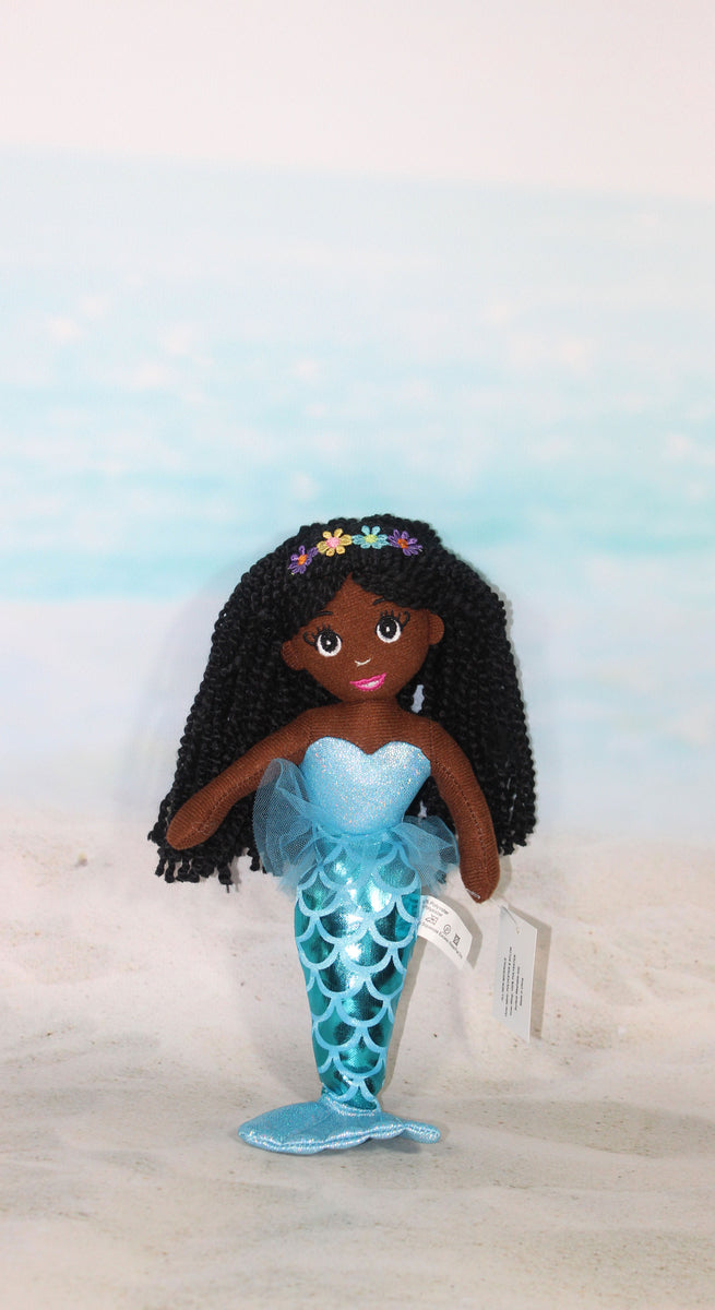 Dark Brown Skin Mermaid Doll – IkuziDolls