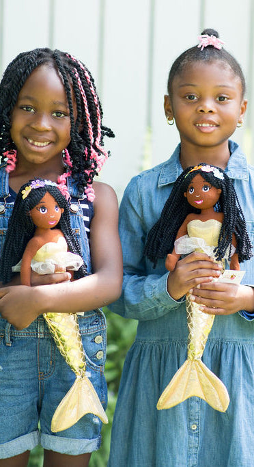 Large Size Medium Brown Skin Mermaid Doll 18 inches – IkuziDolls