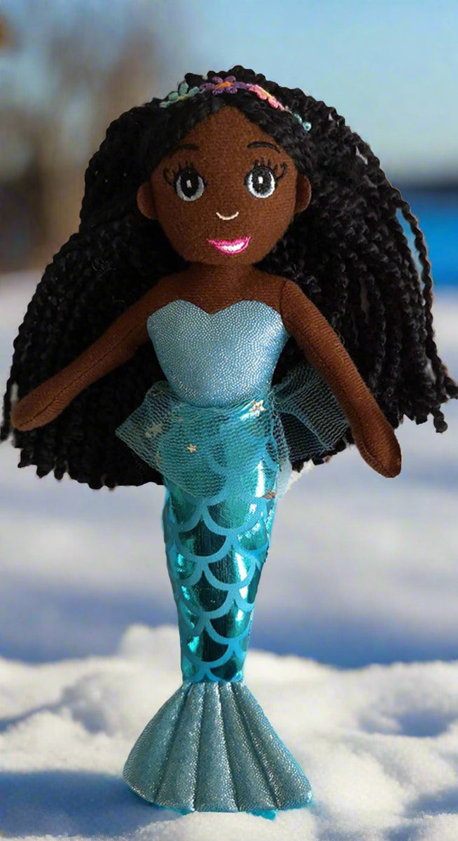 Dark Brown Skin Mermaid Doll – IkuziDolls