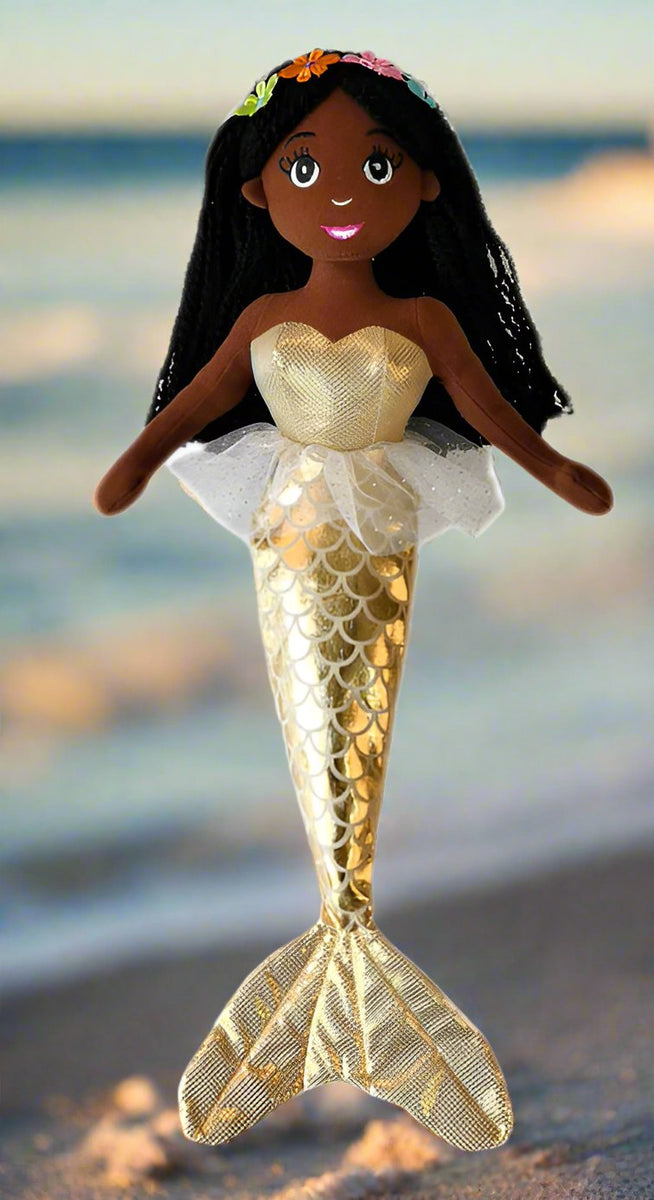 Large Size Medium Brown Skin Mermaid Doll 18 inches – IkuziDolls